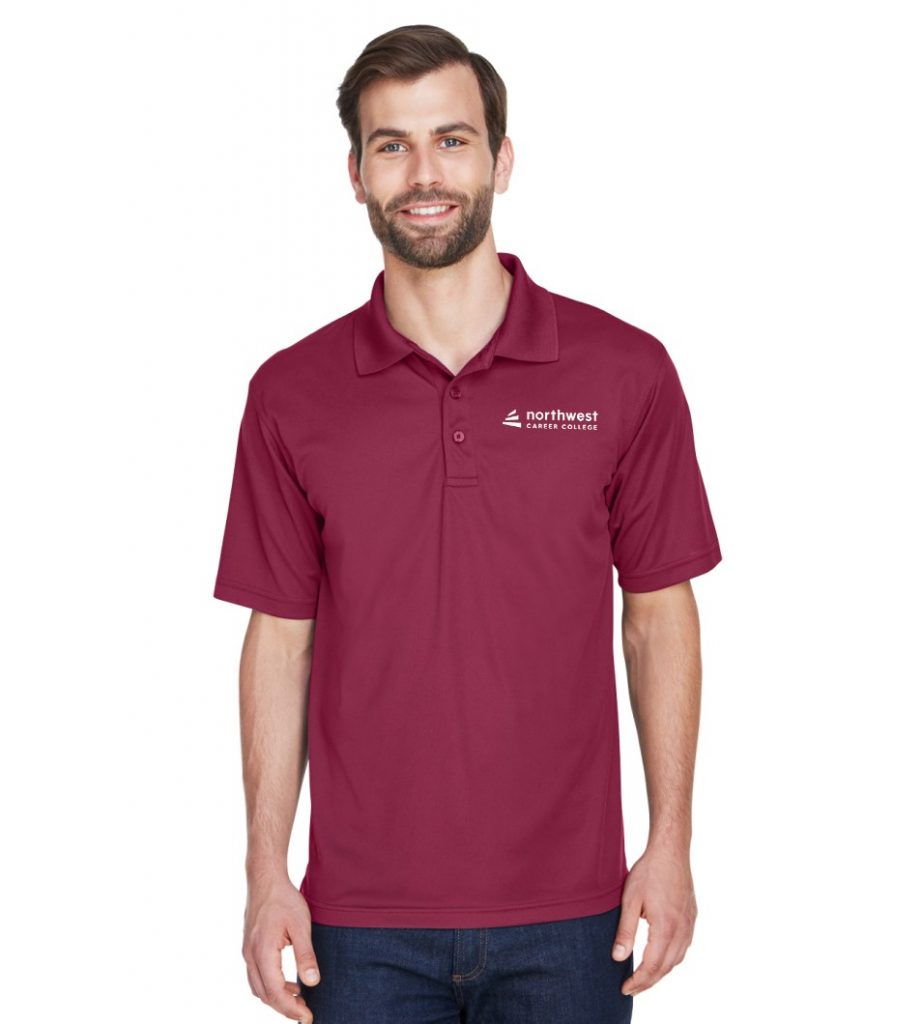 UltraClub 8210 Men’s Mesh Polo – Northwest Career College Store